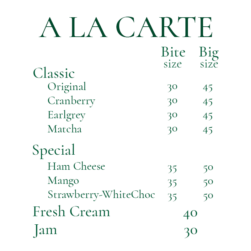 Menu – Scone Bangkok